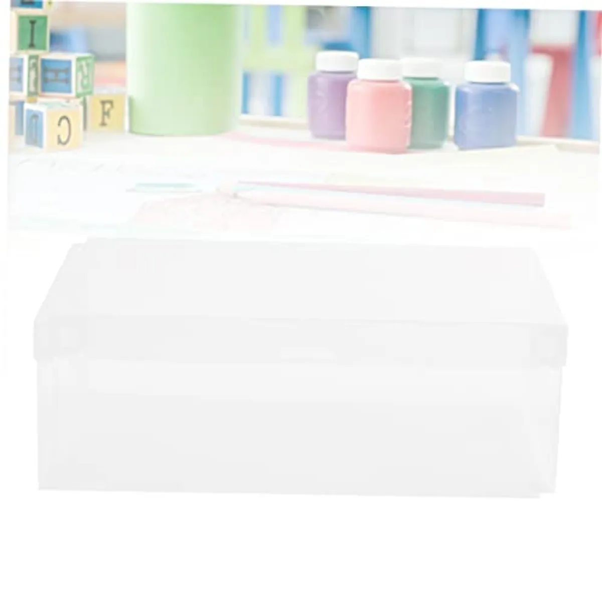 Alipis clear plastic organizer bins de transparente girl Clamshell white