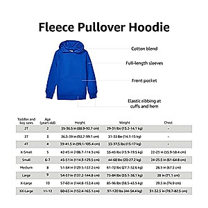Amazon Essentials Boys' Fleece Pullover Hoodie Sweatshirts, White, X-Large