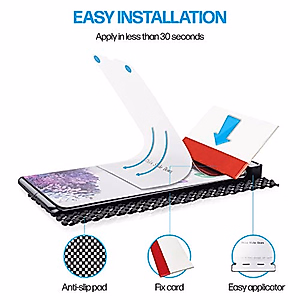 Power Theory Designed for Samsung Galaxy S20 5G Screen Protector [Not Glass], Easy Install Kit, Case Friendly, Full Cover, Flexible Film Anti Scratch, 2 Pack