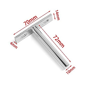 TWIKKA Storage Rack T Shape Concealed Shelf Brackets Floating Hidden Wall Shelf Supports Screw Mounting Plate Metal Brackets Furniture Frames