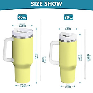 GAIGEO Champagne Yellow Water Bottles Insulated, Stainless Steel Stainless Steel Tumblers, Leak-proof Travel Coffee Mug, Removable Easy to Clean