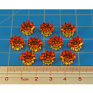 LITKO Blast Markers | Explosion | Damage & Destruction | Area Effect | Strike Effect | Fluorescent Amber (Micro - Tranparent Yellow Base)