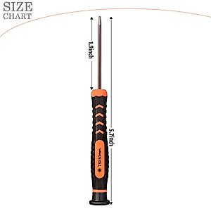 TECKMAN T5 Torx Screwdriver, 6-pointed Precision Screwdriver for Laptop and Macbook Air Battery Disassembly and Hard Disk Replacement
