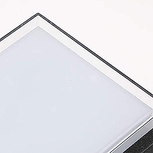 WXJLYZRCXK Novelty Wall Lamp, Outdoor Wall Lamp Led Courtyard Square Exterior Aisle Waterproof Balcony Terrace Modern Creative Home Garden Wall Lamp 16 16 cm Black