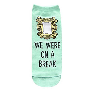 Hyp Friends TV Show Famous Quotes/Moments Juniors/Womens 5 Pack Ankle Socks