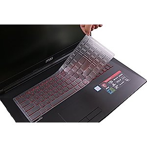 Keyboard Cover for MSI GE77HX GE77 GE76 GE75 Raider, Stealth GS76 GS75, Vector GP76 GP76HX, Leopard GP75 GL75 GL65, GF75 GE66 GT76 GS73 Series Gaming Laptop, MSI GE76 Keyboard Skin Protector - TPU