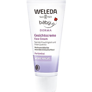 Weleda Baby Derma Face Cream, White Mallow 1.7 Oz (Pack of 2)