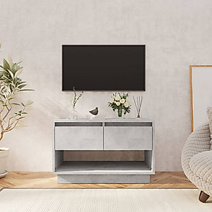 TV Cabinet Home Living Room Furniture Stereo HiFi Drawer Cabinet TV Stand Unit Entertainment Centre Grey Sonoma Engineered Wood (Concrete Grey)
