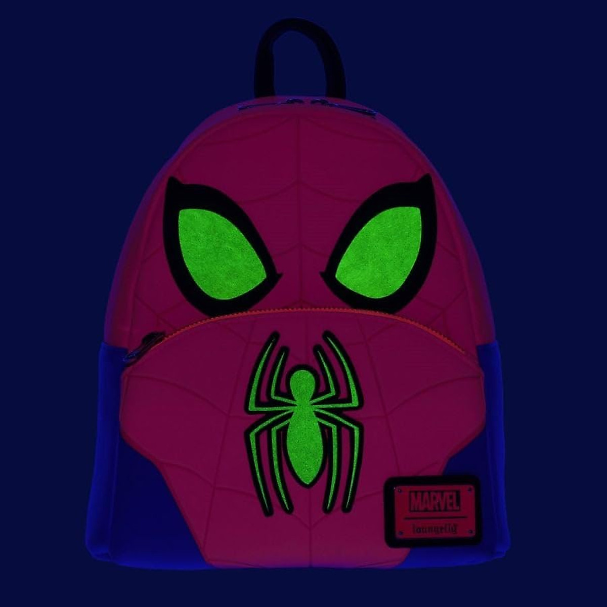 Marvel Spider-Man Cosplay Glow-in-the-Dark Mini-Backpack - Entertainment Earth Exclusive