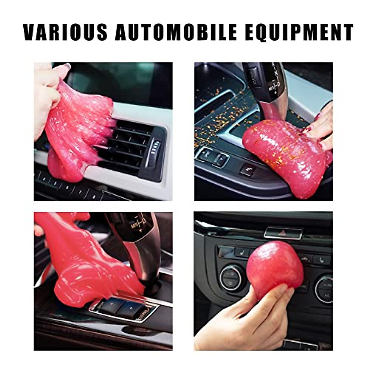 Car Cleaning Gel,2023 Car Accessories for Women and Man, 5-Pack Car Cleaning Supplies, Universal Car Detailing Kit,Auto Car Cleaning Kit Car Interior Cleaner for PC Tablet Laptop, Air Vents, Camera