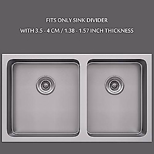 GOOD TO GOOD Sponge Holder Sink Caddy - Kitchen Sink Organizer for Sponges, Liquid Soap, Scrubber, Brush and Other Dishwashing Accessories - for Divider Only 3.5 > 4 cm / 1.38 > 1.57 inches
