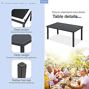 Meilocar 4 Pieces Patio Furniture, Textilene Metal Outdoor Furniture Set, Modern Conversation Set with Loveseat Tea Table, Small Outdoor Patio Chat Set for Backyard, Porch, Lawn and Balcony (Gray)