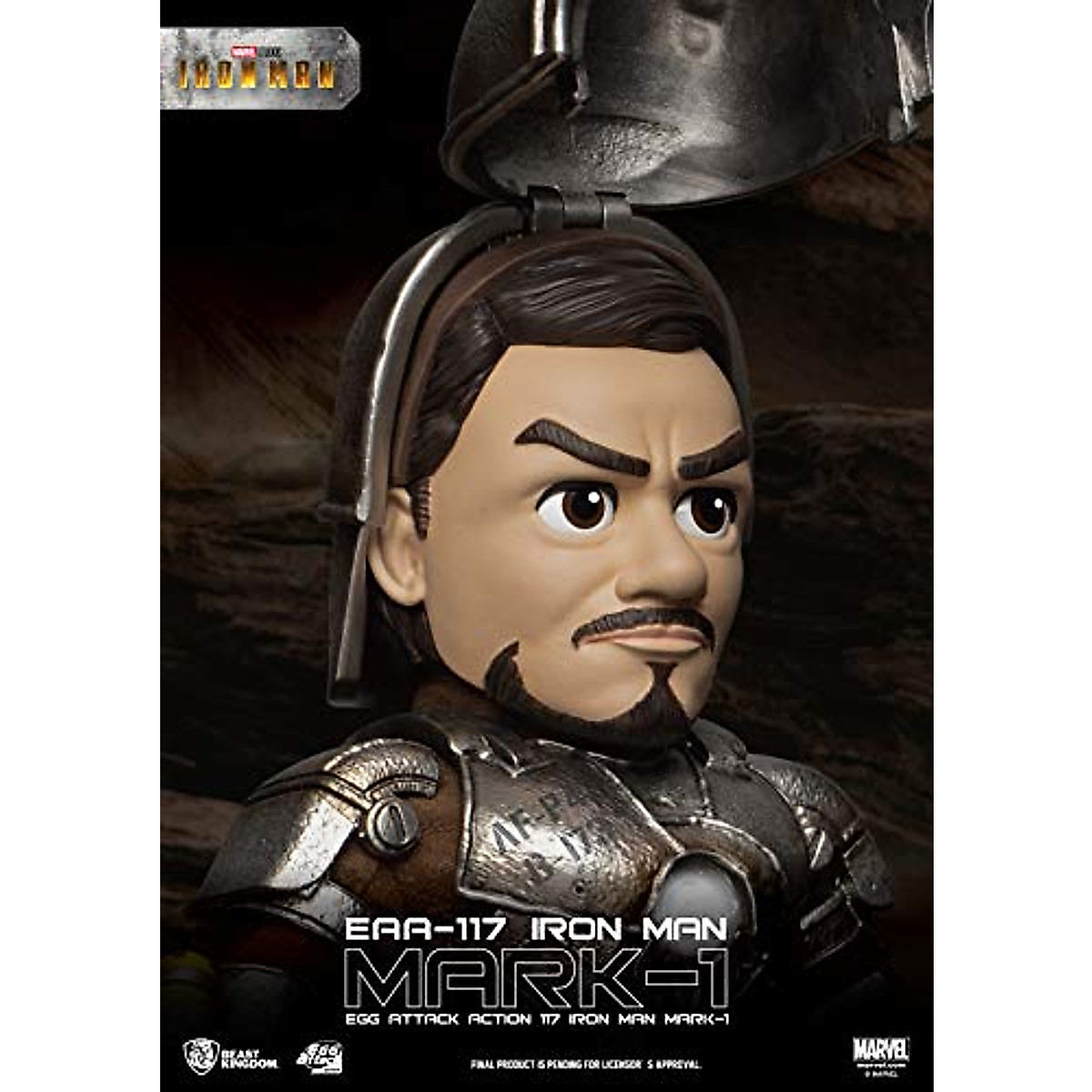 Beast Kingdom Iron Man Mark 1 EAA-117 Egg Attack Action Figure, Multicolor