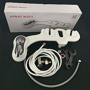 Apure Bidet A121 - Hot and Cold Water Bidet Attachment for Toilet - Dual nozzles of wash and women wash- Selfcleaning Toilet Bidets