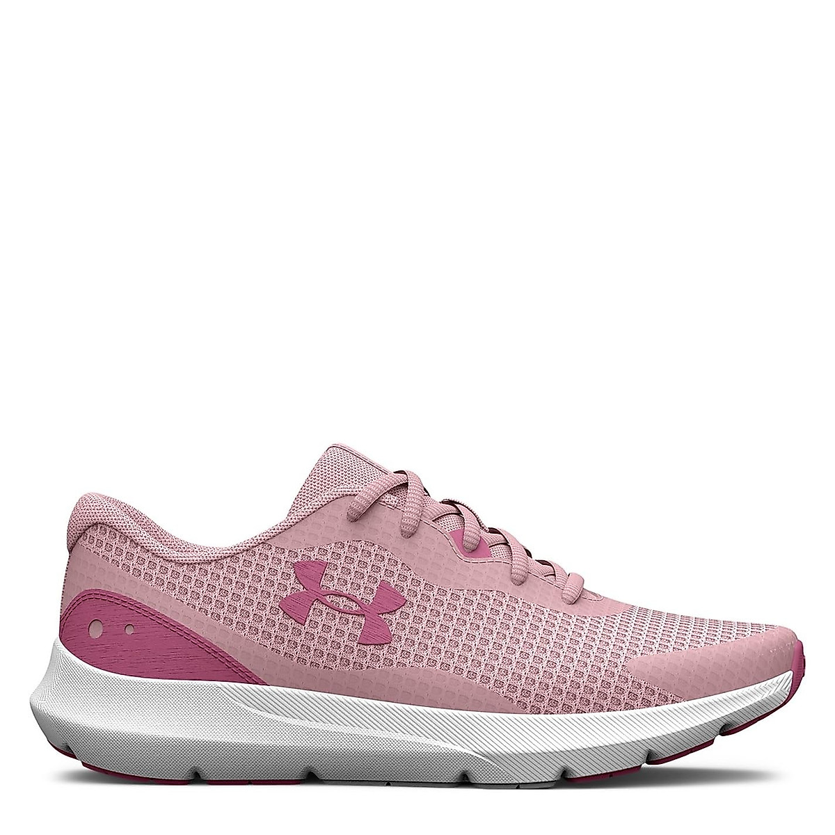Under Armour Women's Surge 3 Sneaker, (603) Prime Pink/Prime Pink/Pace Pink, 9