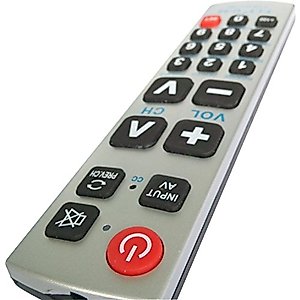 Gmatrix Big Button Universal Remote Control - Retail Packaging (U-43)