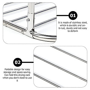 Cabilock Laundry Drying Rack Collapsible Portable Clothes Drying Rack Wall Mounted Clothes Drying Rack Folding Towel Rack for Balcony Windowsill Wall Mount Clothes Drying Rack