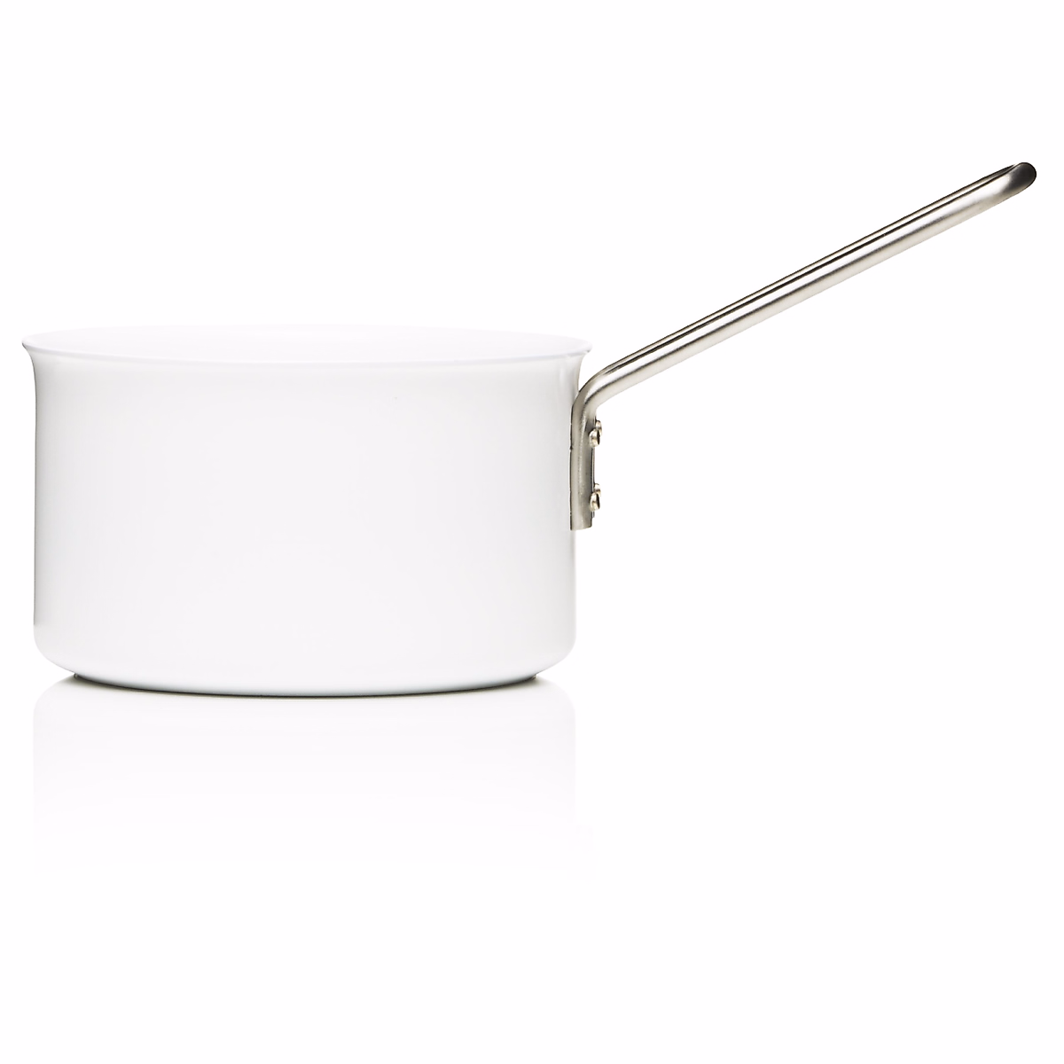 Eva Trio White Saucepan, Aluminum with Ceramic Coating, 1.8-Liter, 16cm