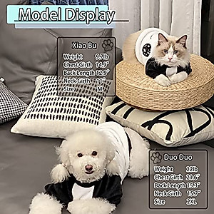 MESHEEN Dog Sweaters Shirt for Small Dogs and Cats Made of Soft Skin Friendly Double Sided Plush Fabric Keep Your Pet Warm and Cozy, Dog Coat Use Snoopy Cartoon Pattern Embroidery Design