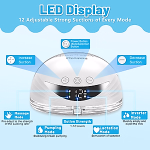 Wearable Breast Pump Hands Free: - Double Electric Portable Breastfeeding Pump, Automatic Wireless Breastpump Handsfree, Painless Hidden Pumpables Milk Extractor Rechargeable 2 Pack