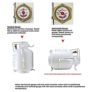 Flame King YSN201HZL 20-LB Steel Horizontal Propane Tank Cylinder for Fire Tables, Fire Pits, Patio Heaters, Barbeques, RVs, and Truck Campers