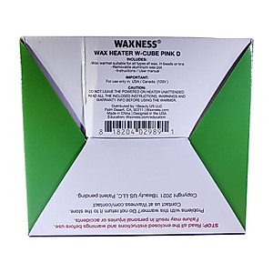 Waxness Wax Warmer W-CUBE Pink Digital 16 oz 1 lb