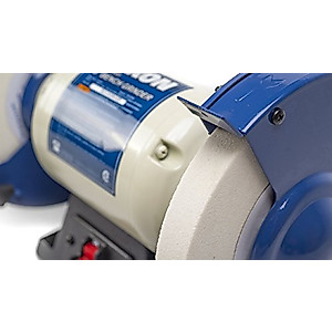 RIKON Professional Power Tools, 80-805, 8â€ Slow Speed Bench Grinder, Powerful Shop Table Tool, Perfect for Sharpening, With Anti-Vibration Rubber Feet