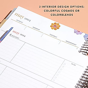 7" x 9" Academic 12 Month Planner Spiral Bound (July 2023 - June 2024) - Astrology Cover + Colorblends Theme. Pages for Class Schedule, Projects & Exams. 80 lb. Thick Paper - Erin Condren