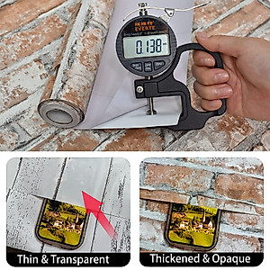 Brick Wallpaper Peel and Stick Wallpaper Brick Contact Paper for Walls Red 3D Brick Wallpaper Kitchen Wallpaper Faux Brick Self-Adhesive Removable Wallpaper for Bedroom Accent Wall Décor 17.3“×78.7”