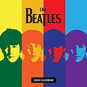 TF PUBLISHING 2024 The Beatles Wall Calendar | Large Grids for Appointments and Scheduling | Vertical Monthly Wall Calendar 2024 | Home and Office Organization | Premium Matte Paper | 12"x12”