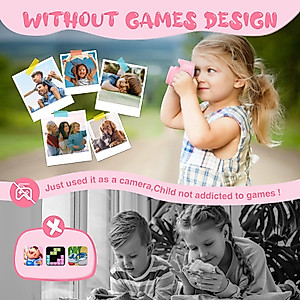 Kids Camera, HD 1080P Digital Video Camera for Boys and Girls, 32MP Kids Selfie Camera for Kids Aged 3-9, Portable Toy Toddler Camera with No Game & 32GB Card, Perfect Christmas Birthday Gifts