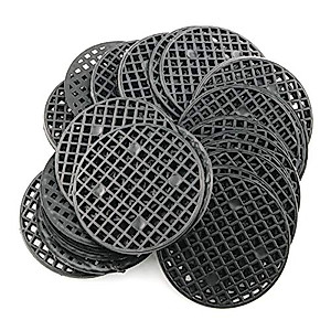 E-outstanding 30-Pack Round Flowerpot Mesh Pad Breathable Leakproof Bottom Grid Mat with Drainage Hole Bonsai Durable Protection 5.5cm Diameter