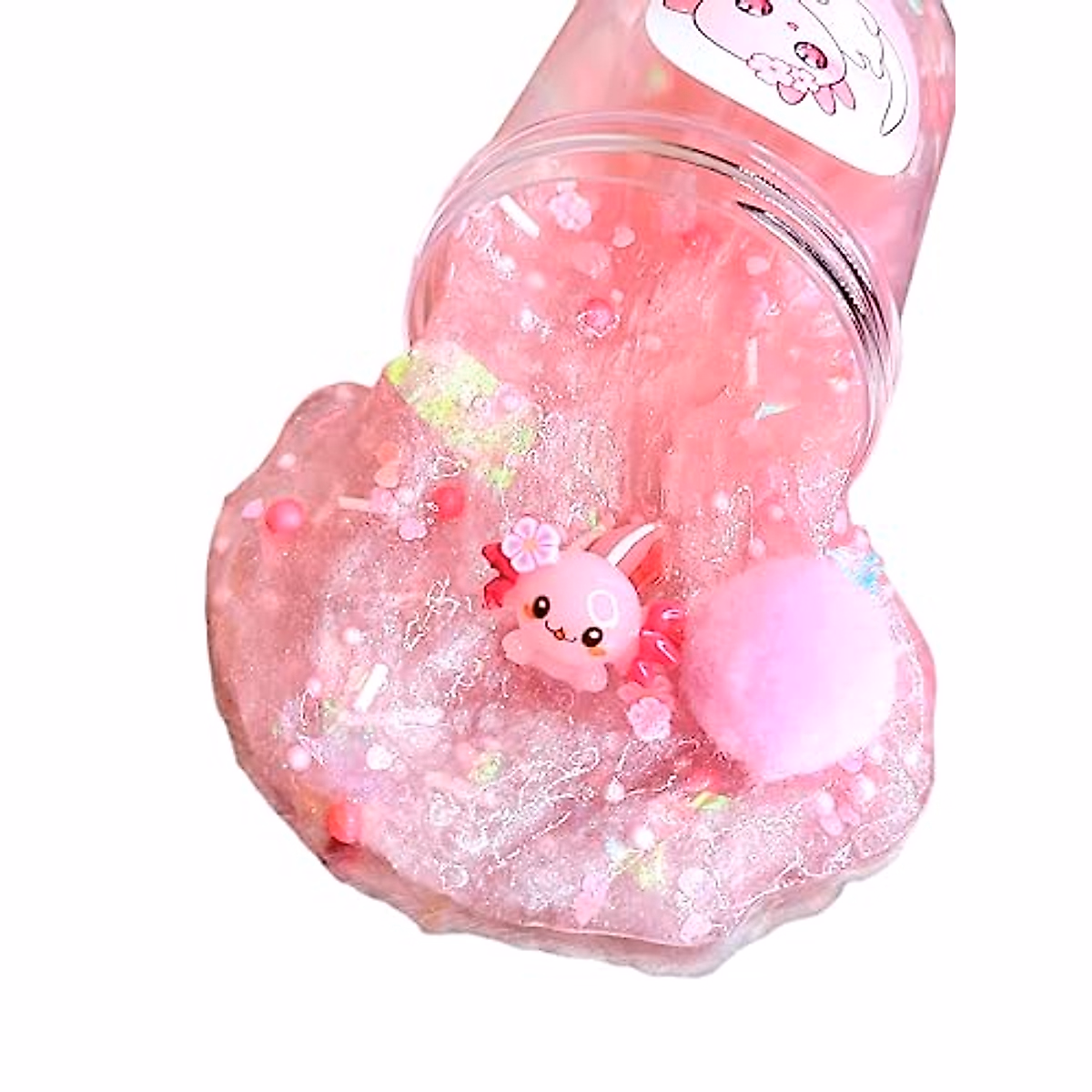 Pinky The Axolotl Handmade Clear Pigment Slime 4oz-Hoshimi Slimes — 🛍️ ...