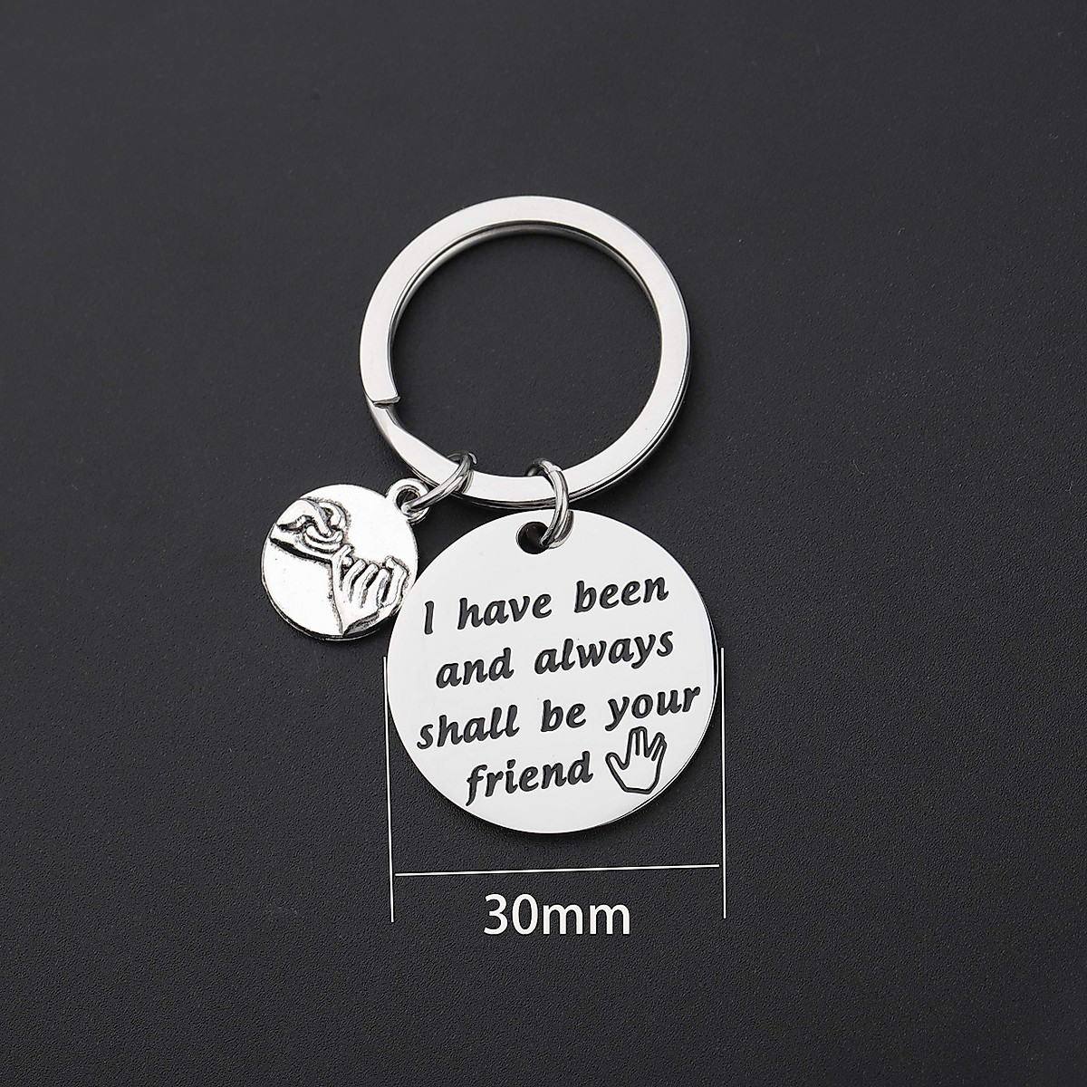 Lywjyb Birdgot TV Show Inspired Friendship Keychain I Have Been and Always Shall Be Your Friend TV Show Fans Gift(Always Shall Be Your Friend)