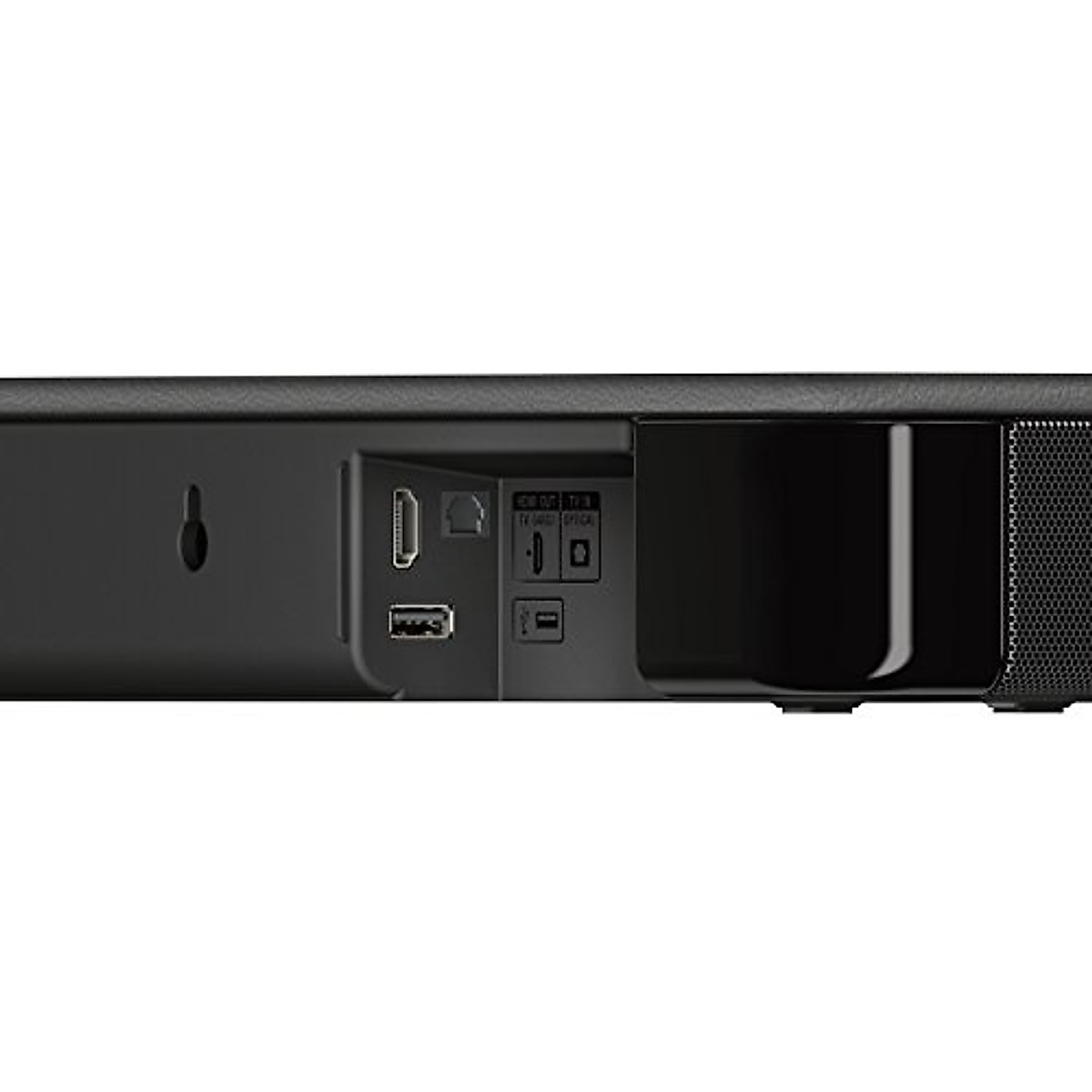 Sony S100F 2.0ch Soundbar with Bass Reflex Speaker, Integrated Tweeter and Bluetooth, (HTS100F), easy setup, compact, home office use with clear sound black