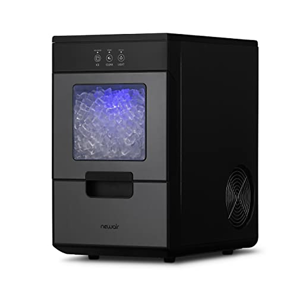 Newair 44lb. Nugget Countertop Ice Maker with Self-Cleaning Function, Refillable Water Tank, Perfect for Kitchens, Offices, Home Coffee Bars, and More
