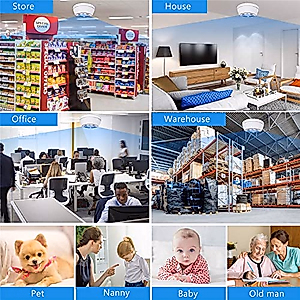 Hidden Camera Smoke Detector - Spy Camera 180 Days Standby Mini HD 1080P WiFi Night Vision Motion Detection Video Recorder Real-Time View Nanny Cam