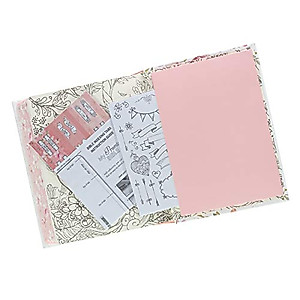 KJV Holy Bible, My Promise Bible, Hardcover w/Bible Tabs, Coloring Stickers, Ribbon Markers, King James Version, White/Pink Floral Wreath