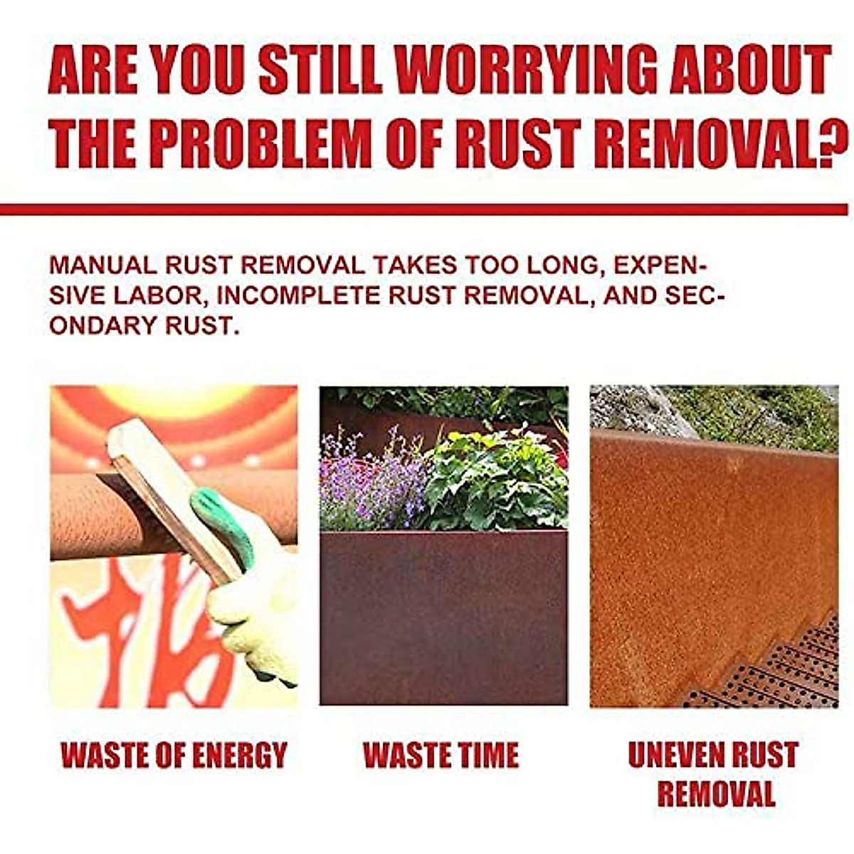 100ml Rust Converter Ultra, Car Chassis Rust Converter, Anti-rust Rust Remover Repair Protect, Multi-Functional Car Metallic Paint Anti-Rust Chassis Universal Rust Converter Gel with Brush (1pcs)