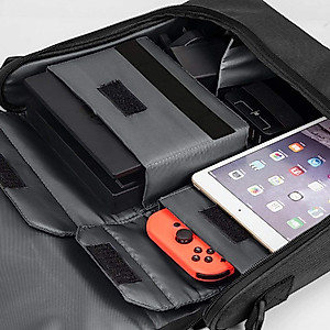Everywhere Messenger Bag for Nintendo Switch, Libier Portable Storage Case Travel Shoulder Bag for Nintendo Switch, Holds the Switch Console, Pro Controller, Dock and Other Accessories