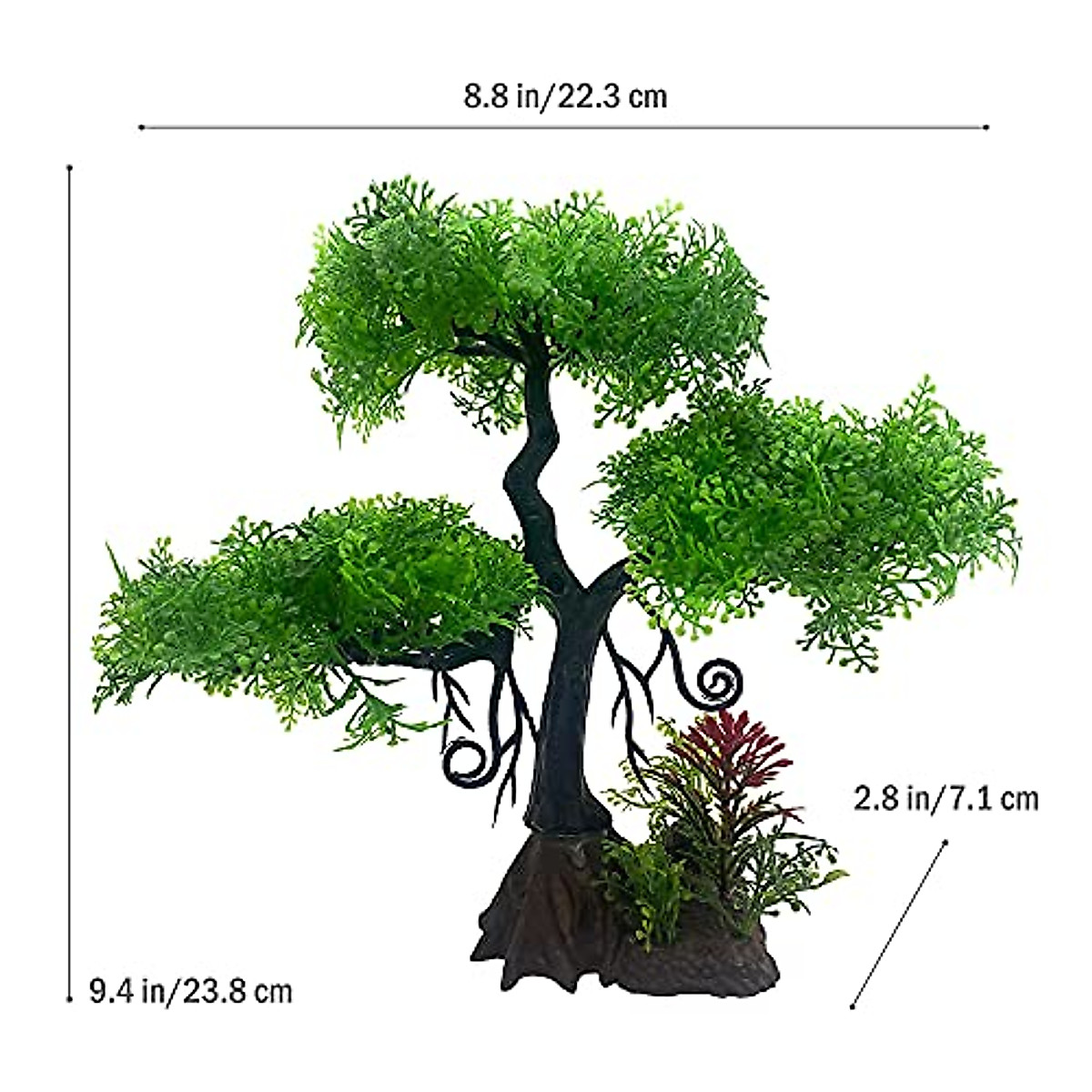 MiukingPet Artificial Aquatic Plants Fishtank Decorations Aquarium Decorations,Applicable to Office and Household Simulation Fish Tank Plants (Green)