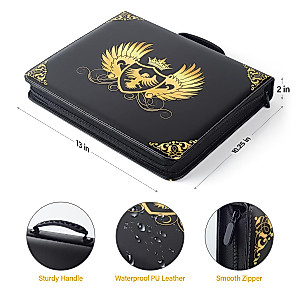 Silph PLC Coin Collection Book Holder for Collectors, Coin Album Binder Storage Box Case for Money Currency Collection Supplies - [300 Coins Pockets+30 Bills Pockets]