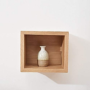 LLRYN Wooden Wall Shelf Floating Shelf for Lobby/Counter/Study/Living Room/Bathroom, Minimalist Style (Size : Single Style)