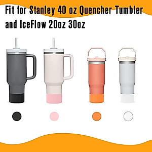 Zenbo 4pcs Silicone Boot for Stanley 40 oz Quencher, IceFlow Flip 30 oz, and 20 oz Tumblers