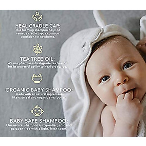 BELLA B Bee Gone Cradle Cap Baby Shampoo 8 oz - Natural Shampoo - Dry Scalp Shampoo - Cradle Cap Shampoo For Babies - Cradle Cap Treatment For Babies - Organic Baby Shampoo- Natural Baby Shampoo