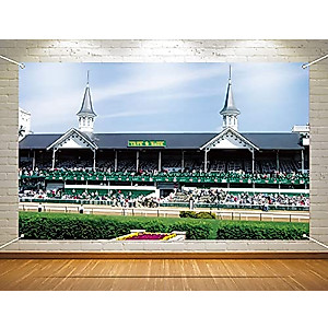 Kentucky Derby Photo Booth Backdrop Churchill Downs Run for The Roses Horse Racing Themed Party Decoration Photography Background Decor