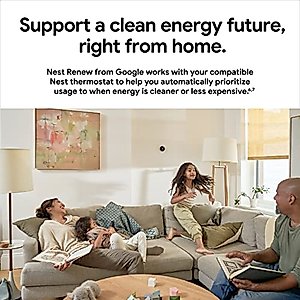 Google Nest Learning Thermostat - Programmable Smart Thermostat for Home - 3rd Generation Nest Thermostat - Works with Alexa - White