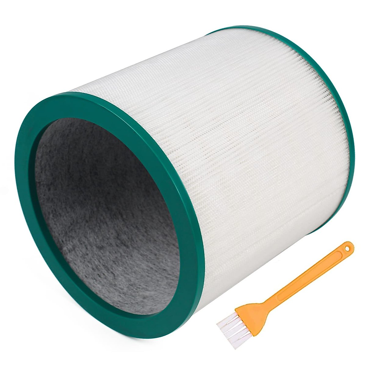 KTSIM HEPA Replacement Air Purifier Filter Compatible with Dyson Tower Purifier Pure Cool Link TP01, TP02, BP01, Replace Part No. 968126-03 (With Brush）