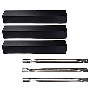 Htanch PN2311(3-Pack) SA4051(3-Pack) 15 3/8" Heat Plate and Burners Replacement for Brinkmann 8300,810-7231-W, 810-8300, 810-8300-W, 810-8410-F, 810-8410-S, 810-9415-F, 810-9415-W