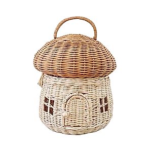 yungluner for Creative Woven Bags Made by Rattan Durable Strong Not Easy to Break Attractive Shape Decoration to Improve Popularit Rattan Storage Baskets with Lid Organizer
